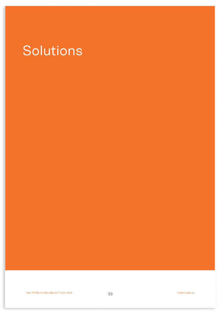 Year 10 Maths Max Series Vol 3: Non-Linear Relationships Revision Book