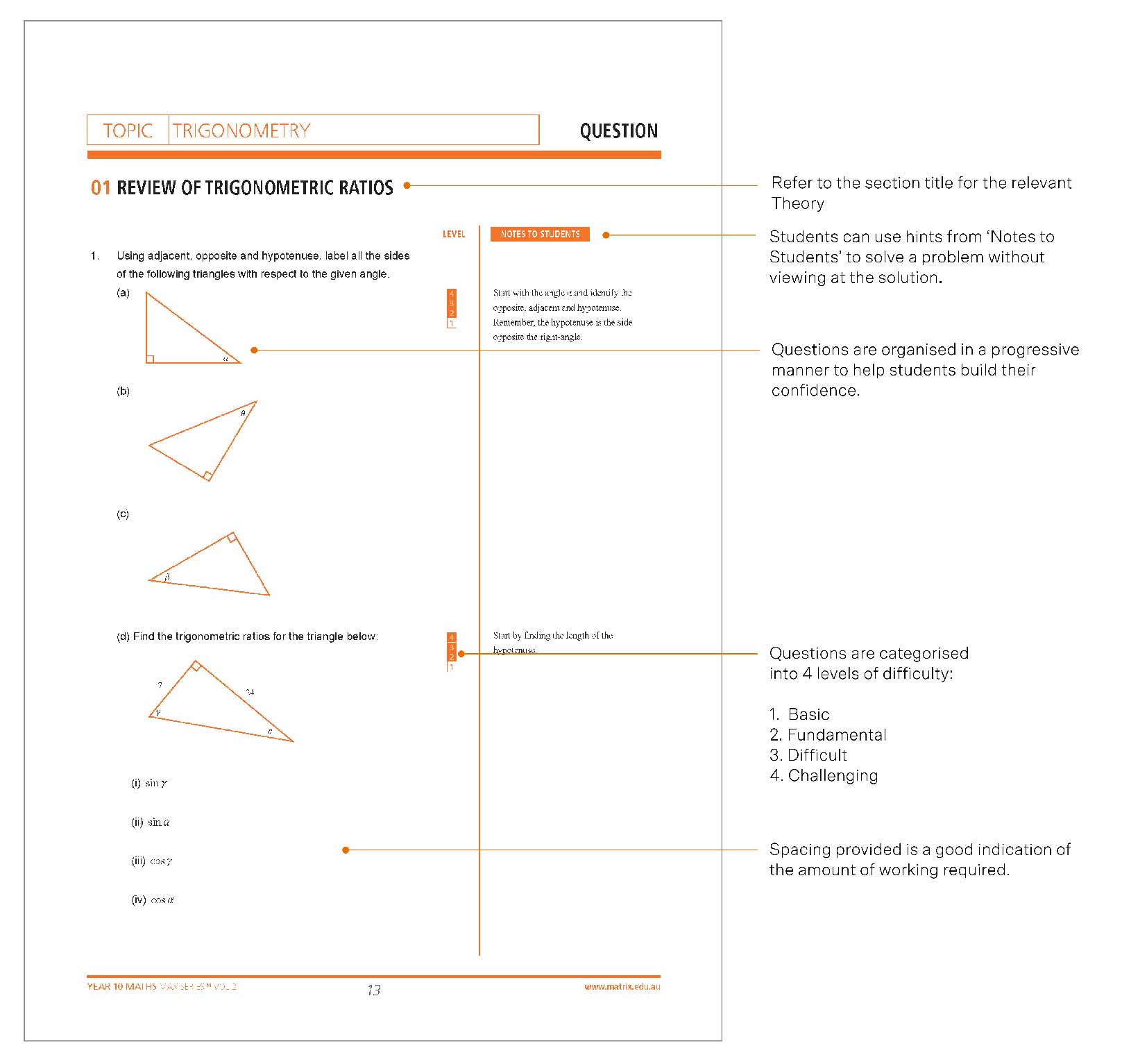 Year 10 Maths Max Series Vol 2: Trigonometry Revision Workbook