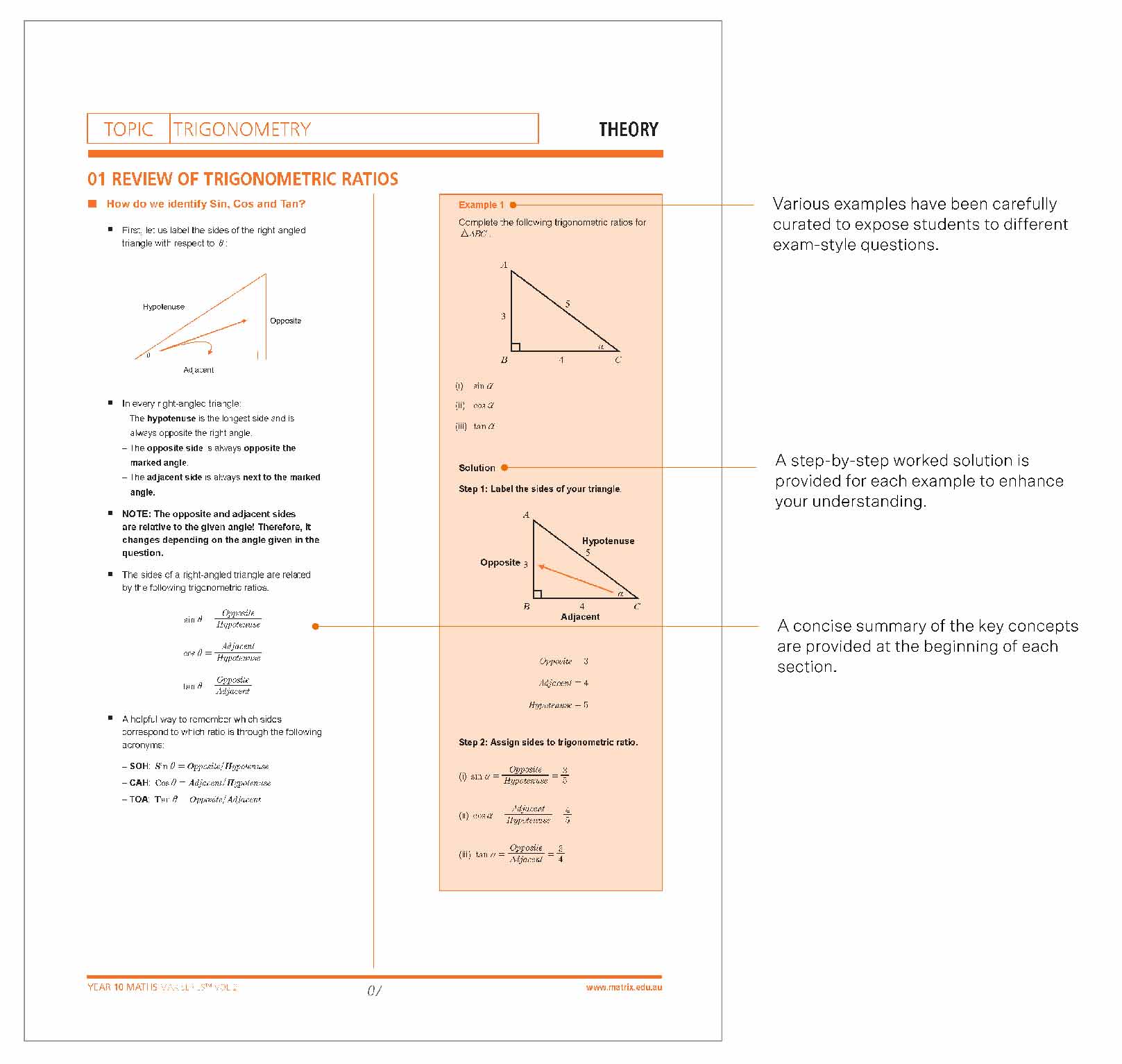 Year 10 Maths Max Series Vol 2: Trigonometry Revision Workbook